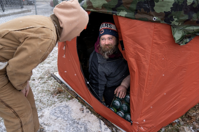 about — the orange tent project