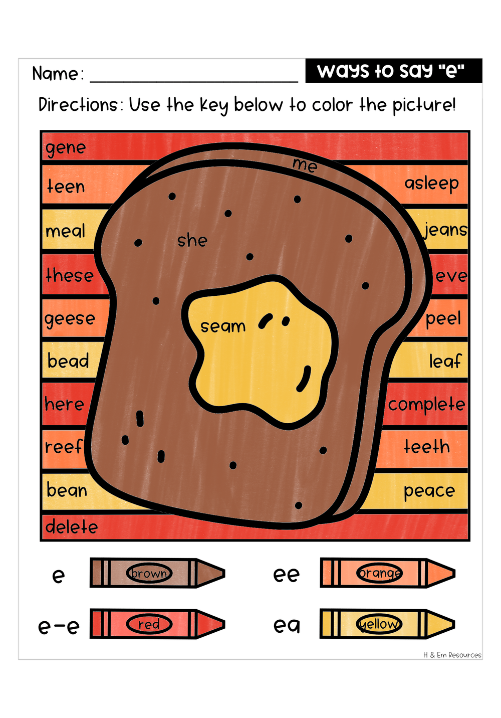 How to Master Long Vowel Sounds (Freebie Inside!) — H & Em Resources