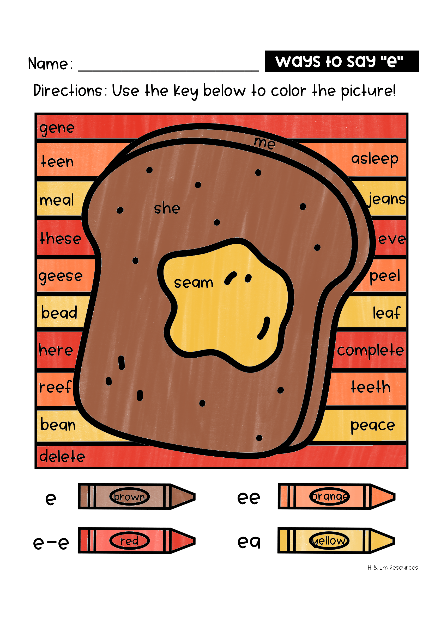 How to Master Long Vowel Sounds (Freebie Inside!) — H & Em Resources