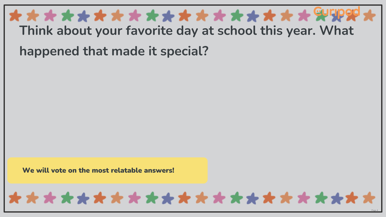 Free End of the Year Curipod Activity — H & Em Resources