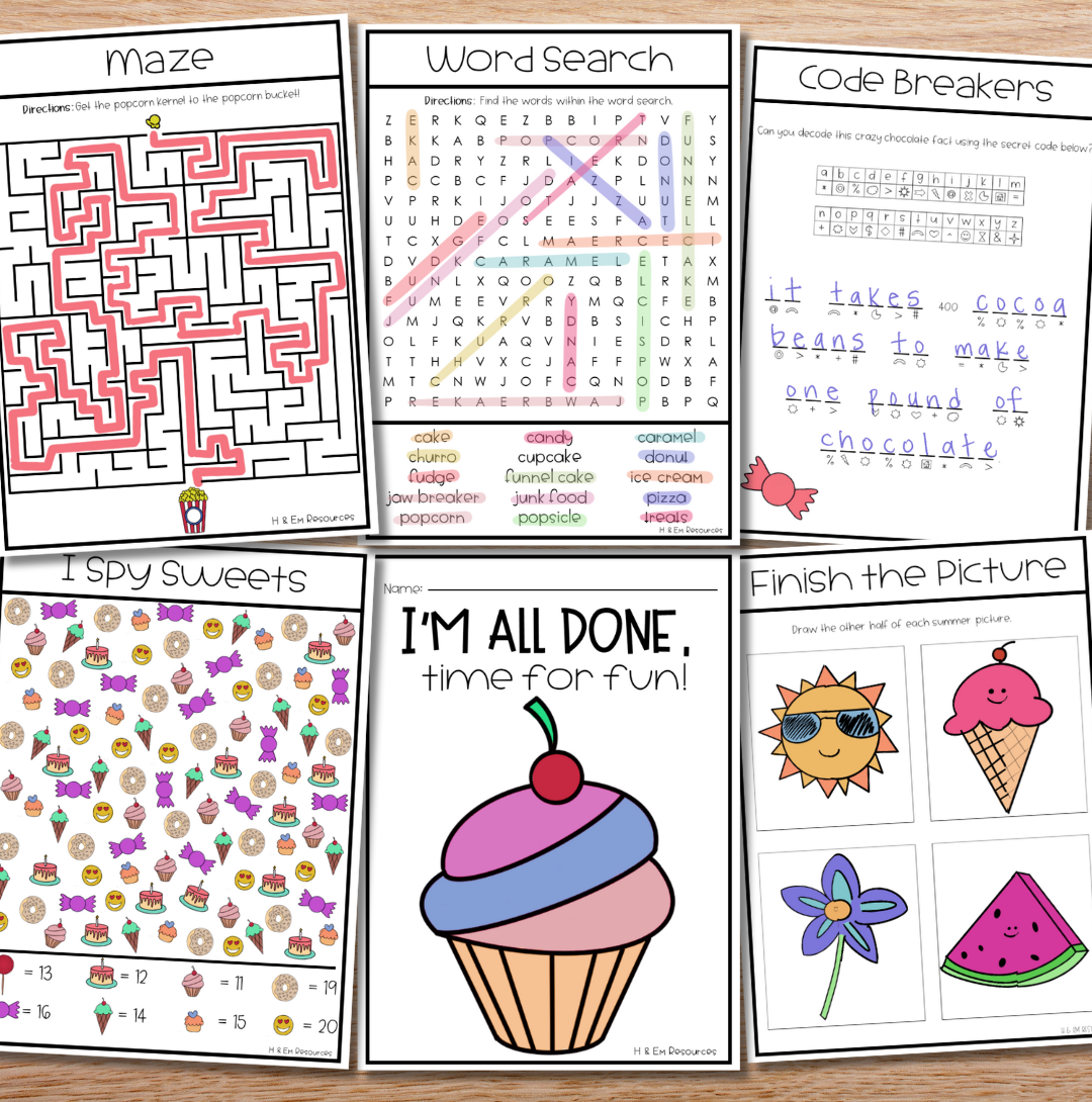 Activity Packets — H & Em Resources