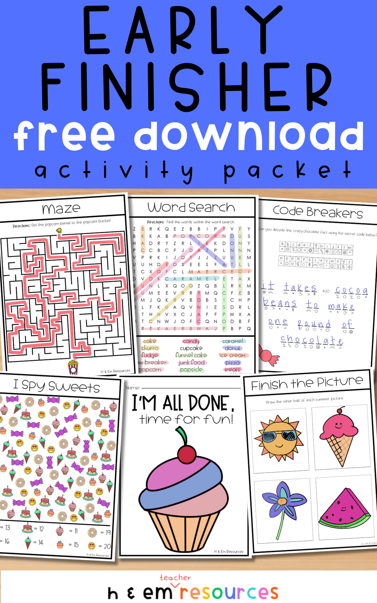 Activity Packets — H & Em Resources