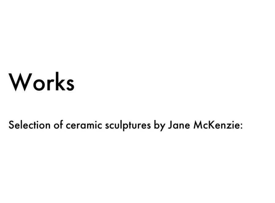 Works — Jane McKenzie