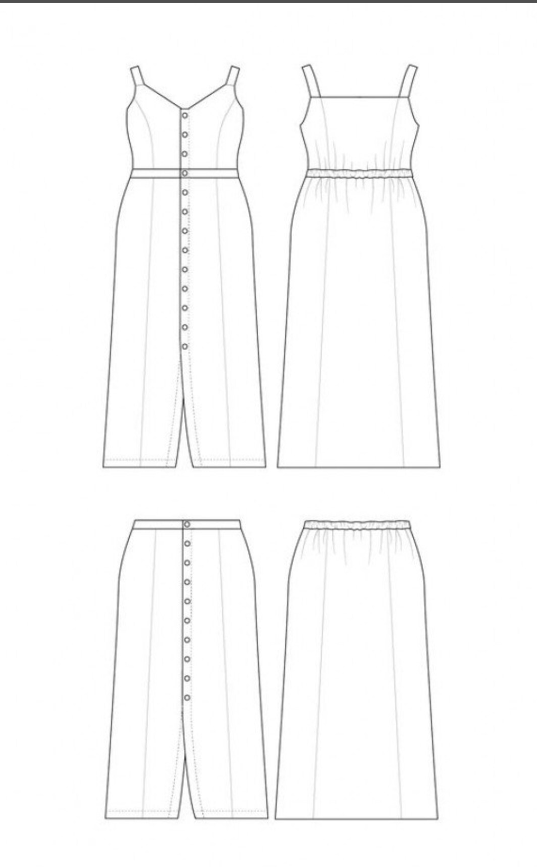 Named Clothing Olivia Wrap Dress Paper Pattern Size 4-28 $38.95 — The ...