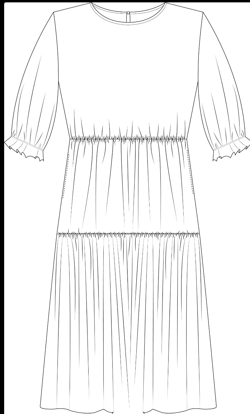 I AM Aura Dress/Top Paper Pattern $28.95 — The Dahlia Sewciety