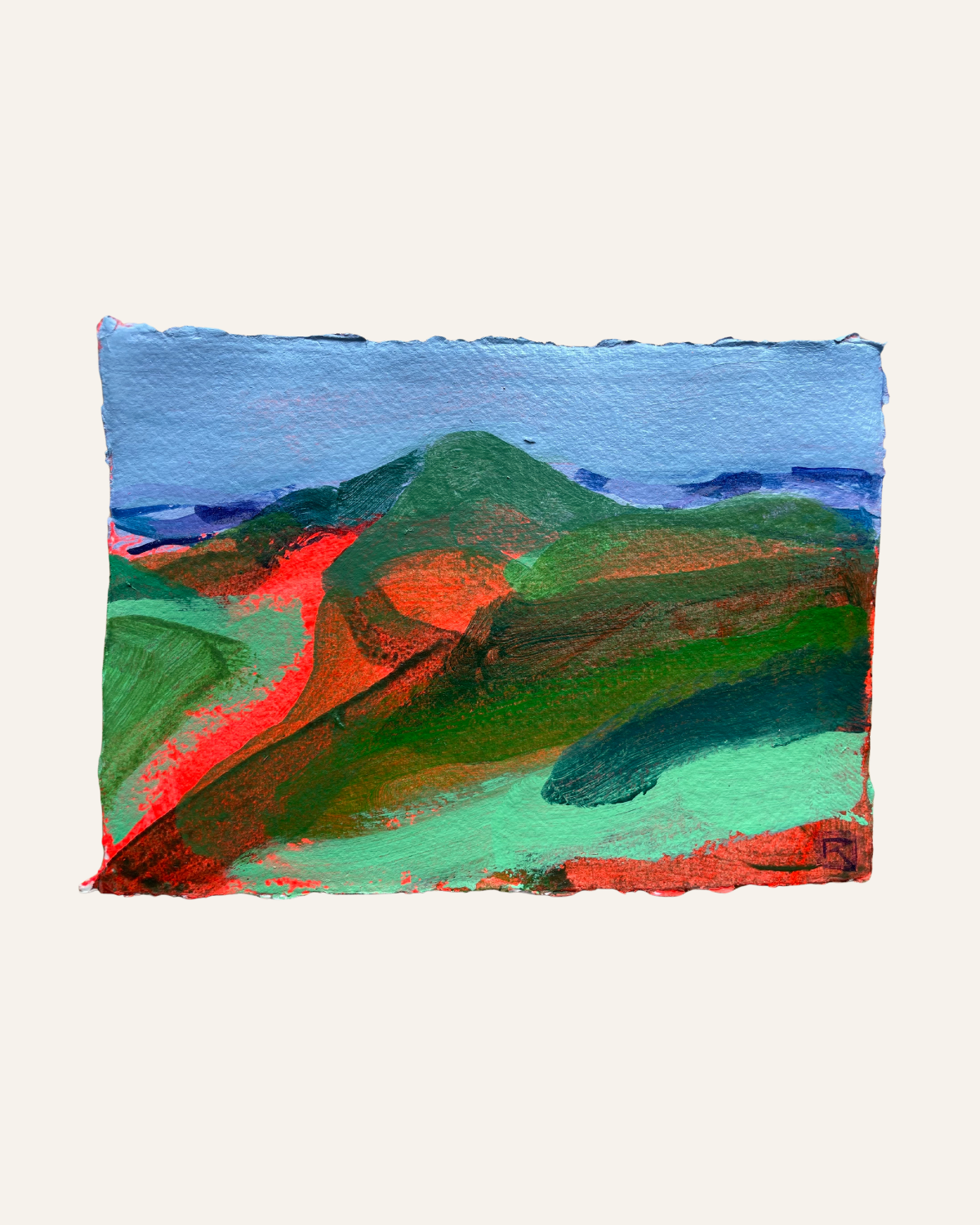 Milk Hill Landscape Painting — Katie Garland Designs