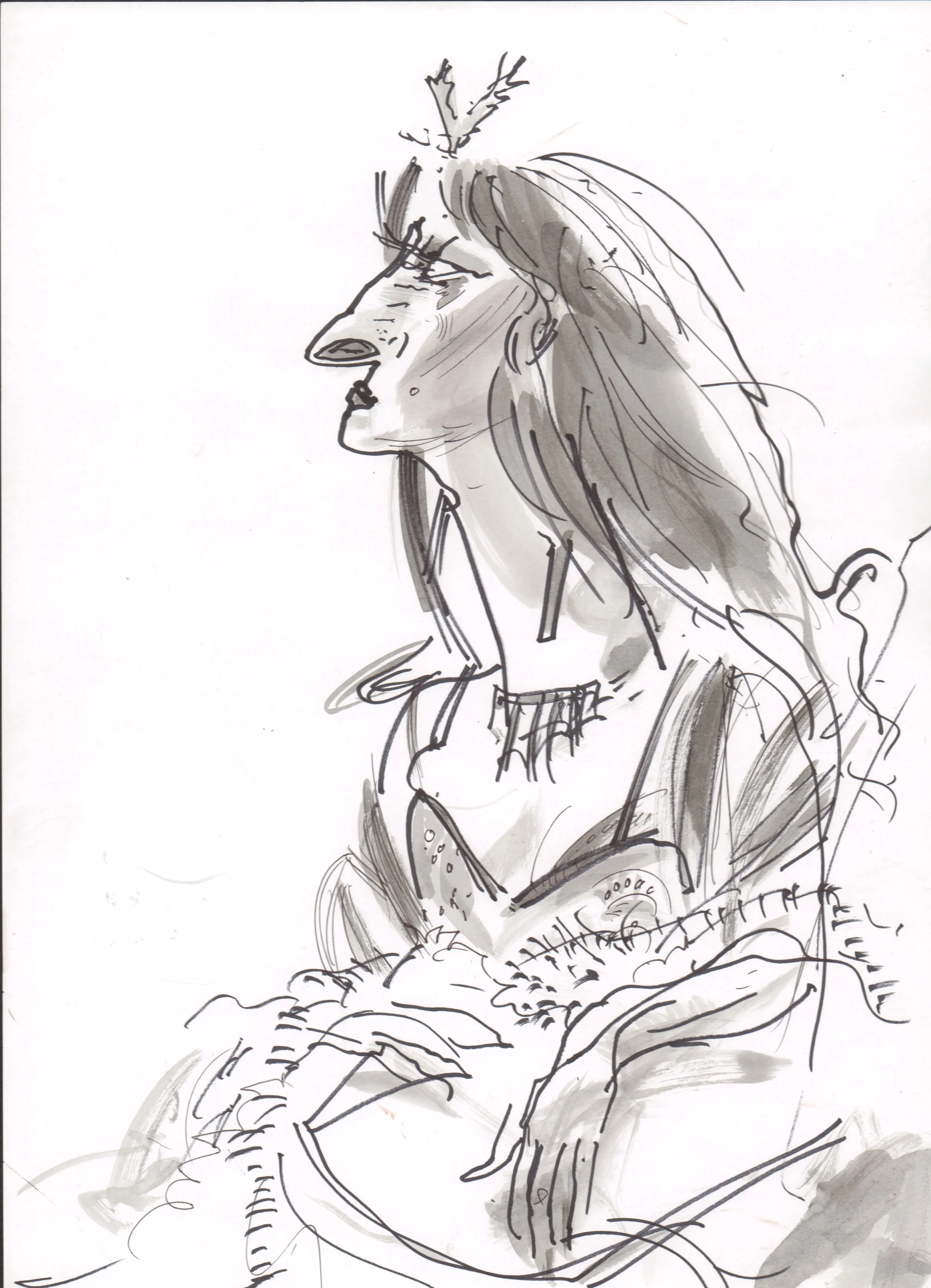 Drawing — Ian Pollock