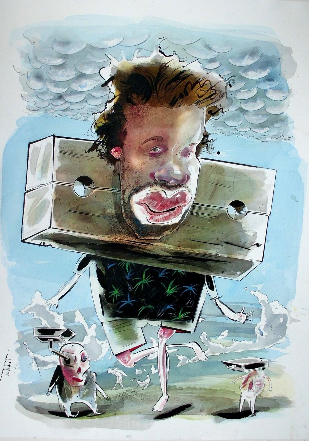 Ink, Watercolour, Gouache — Ian Pollock