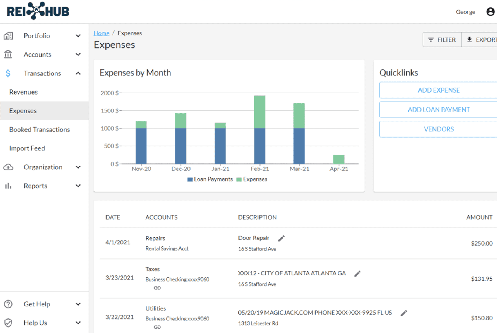 Compare REI Hub to Rental Property Spreadsheets