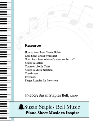 Sheet Music — Susan Staples Bell Music. Piano Sheet Music to Inspire