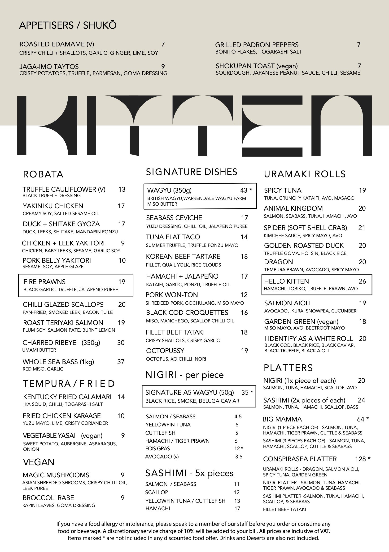 Menus — KITTEN