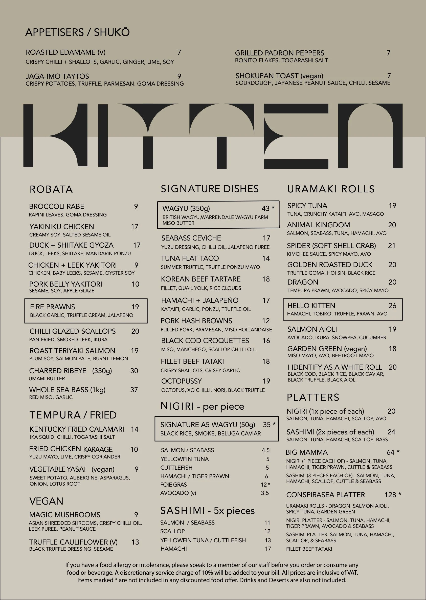 Menus — KITTEN