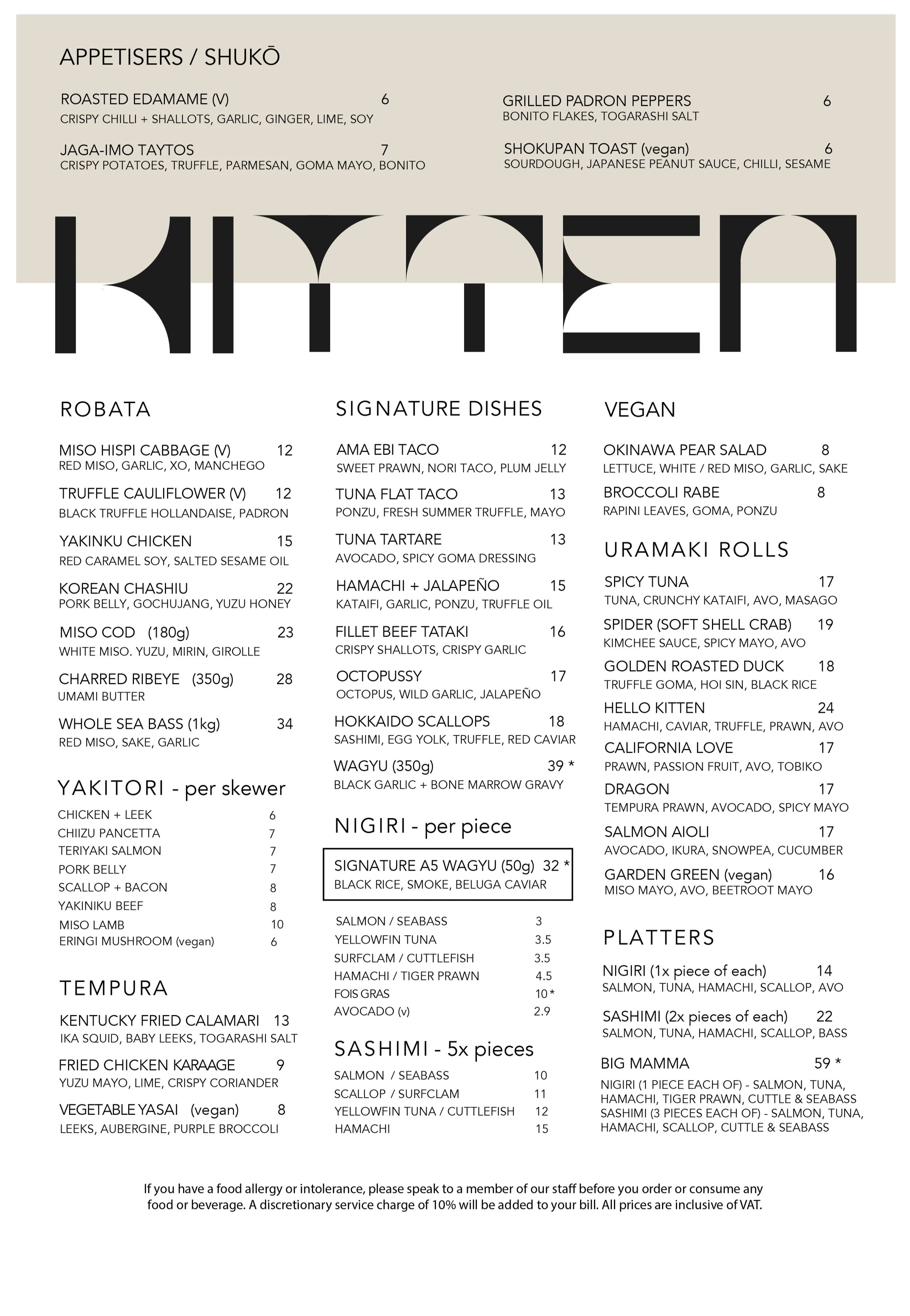 Menus — KITTEN