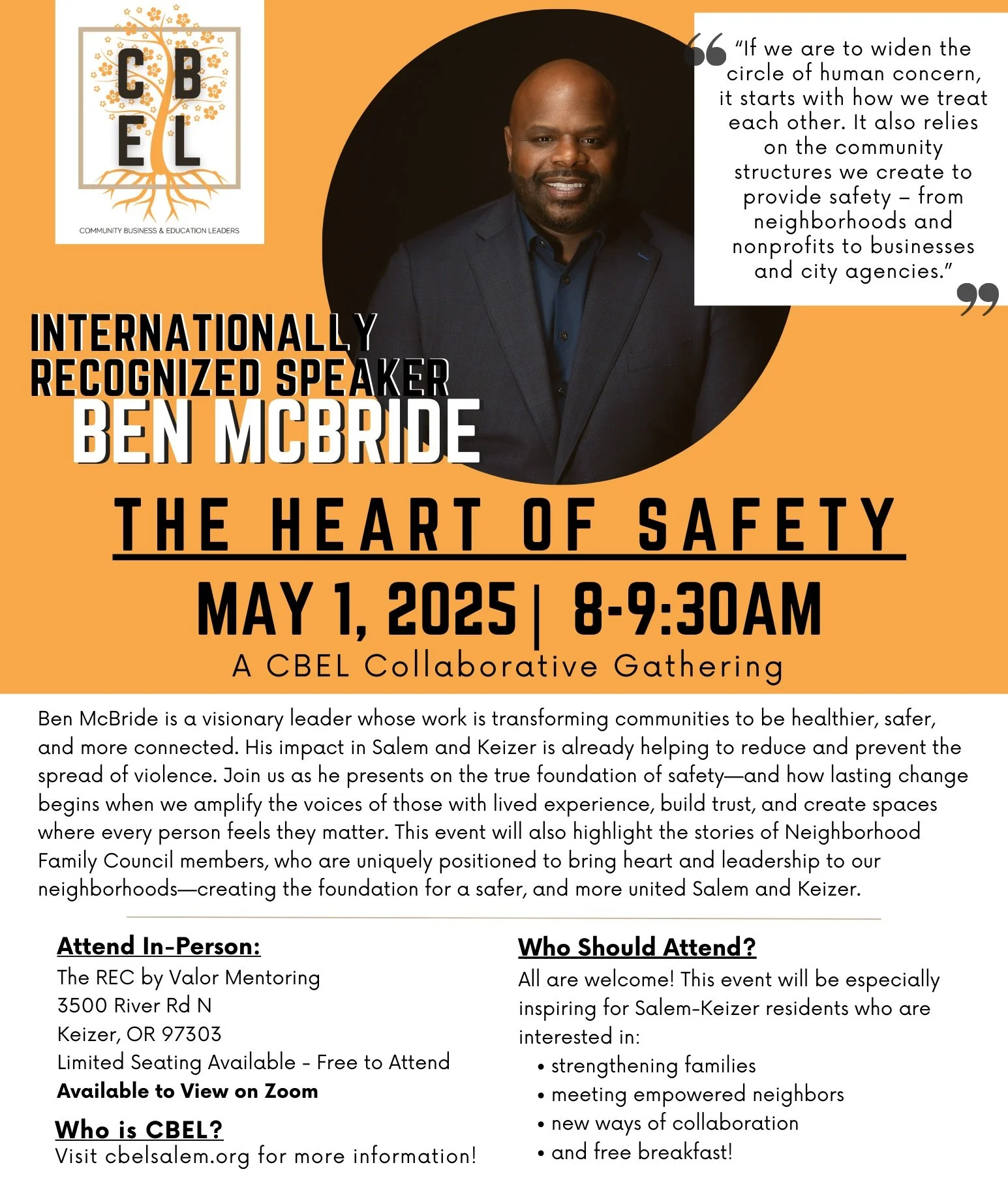 CBEL Collaborative Gathering | The Heart of Safety — Community Business ...