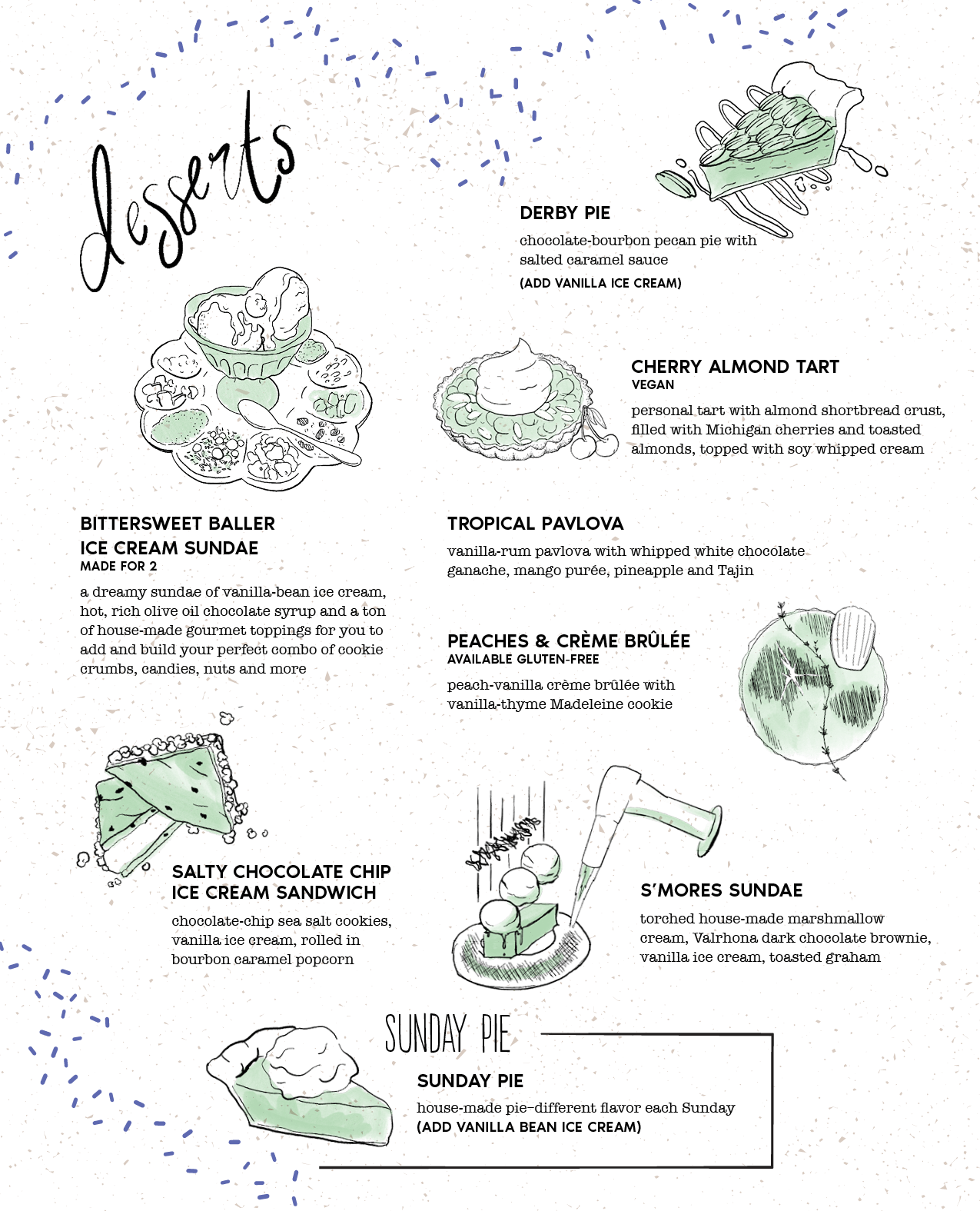 Menu — Bittersweet