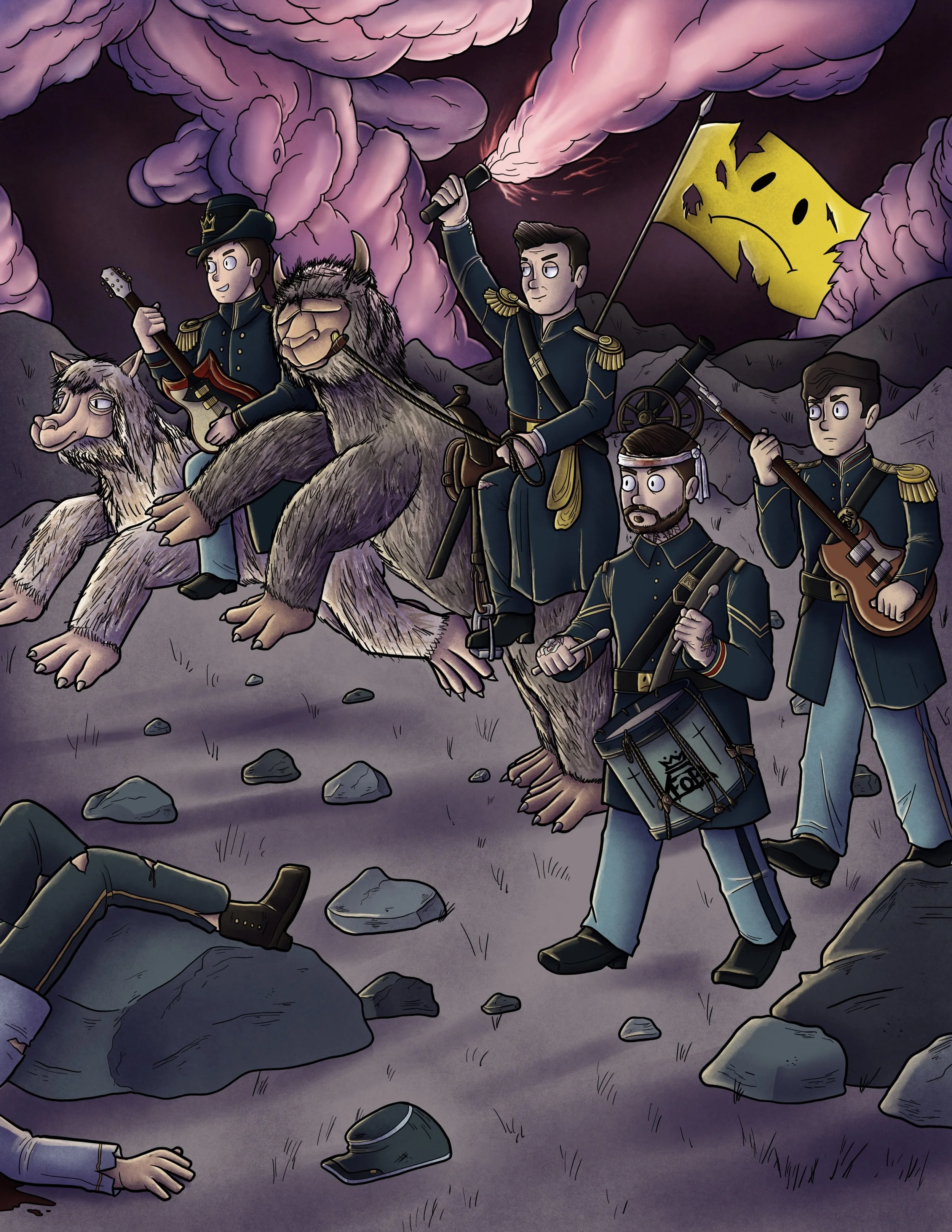 Fall Out Boy Poster — "ASDFG" Classified Illustrations