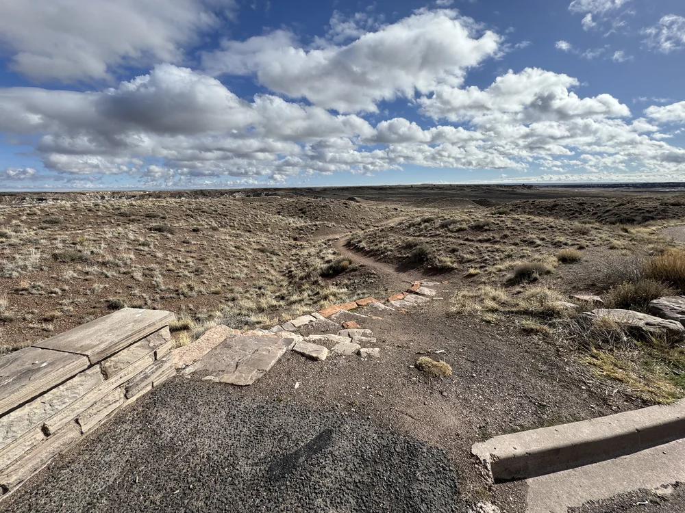 Hiking the Jasper Forest Trail in Petrified Forest National Park ...
