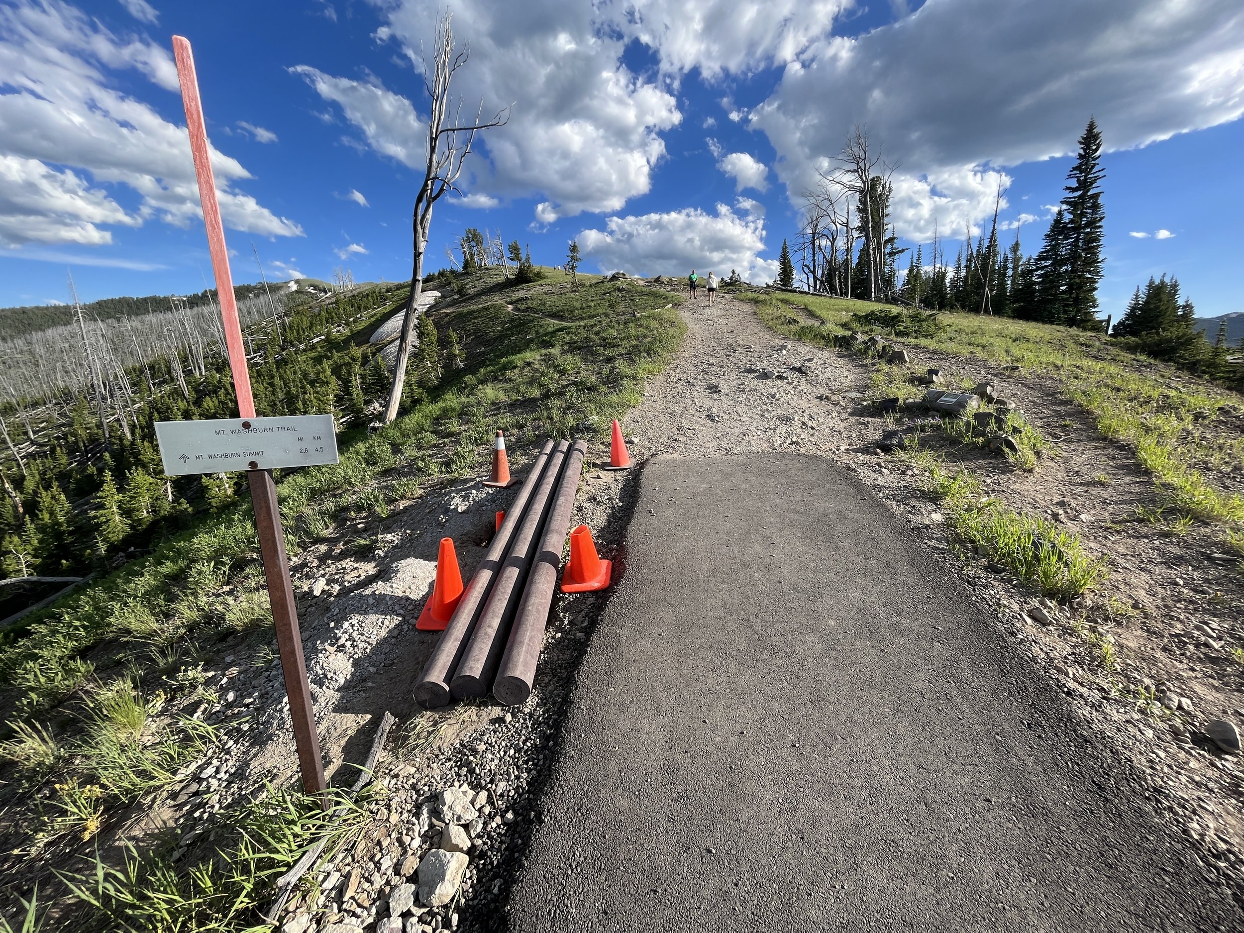 Hiking Mt. Washburn via Chittenden Road in Yellowstone National Park ...