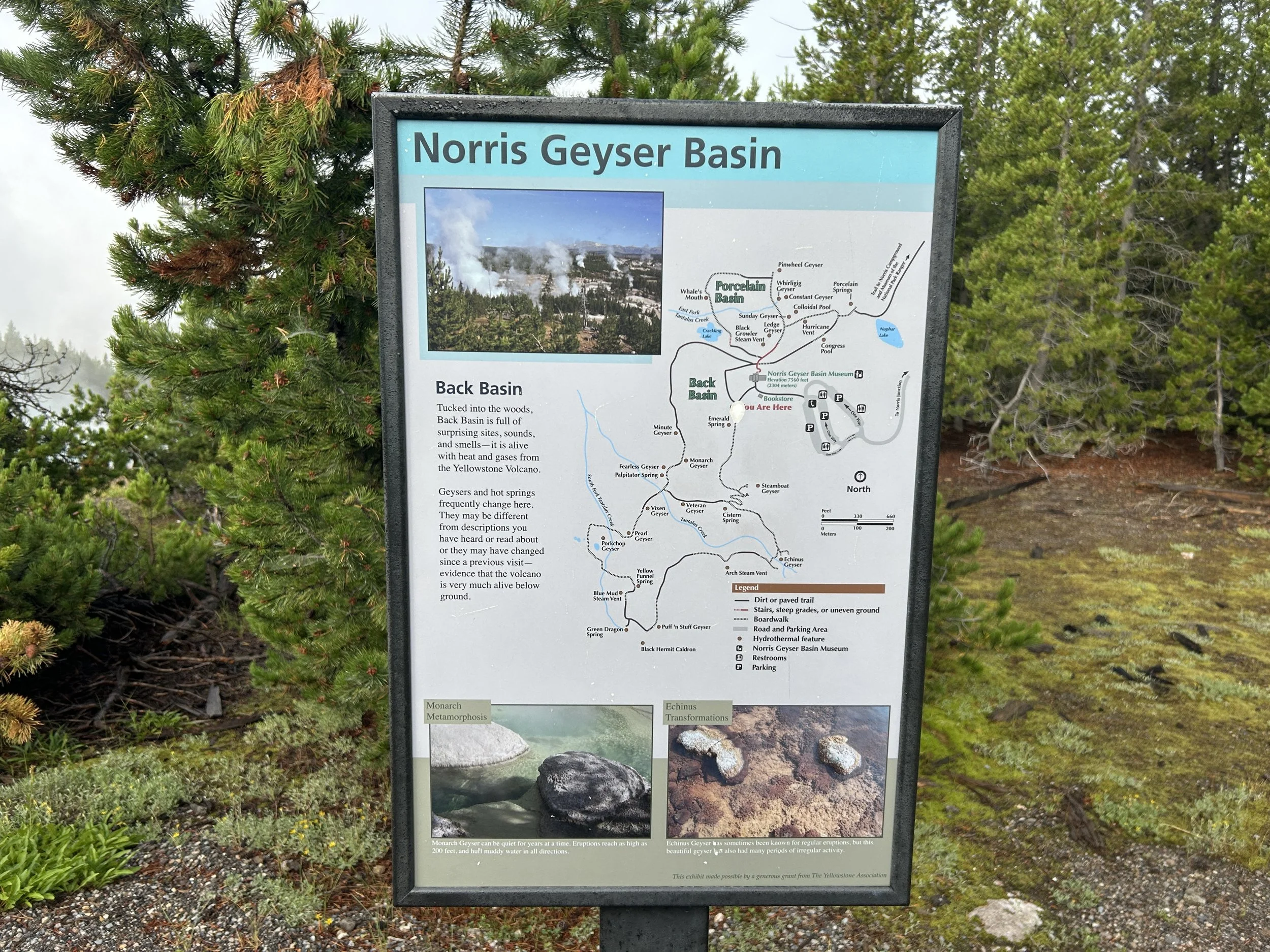 Hiking the Norris Geyser Basin Trail in Yellowstone National Park ...