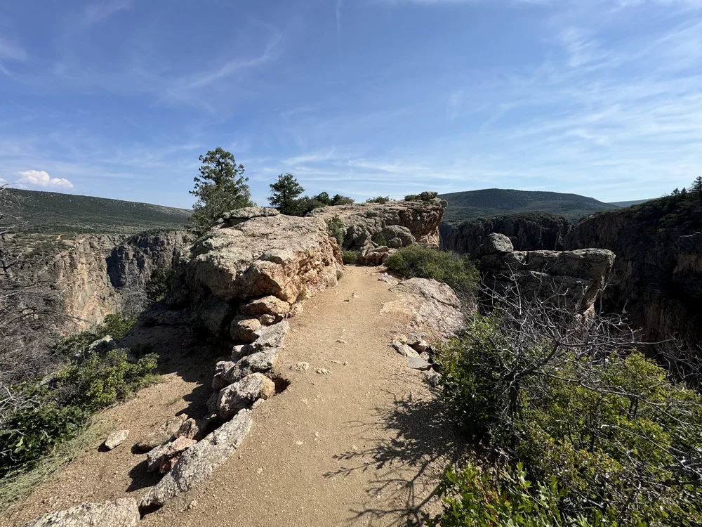 Hiking the Rock Point Trail in Black Canyon of the Gunnison National ...