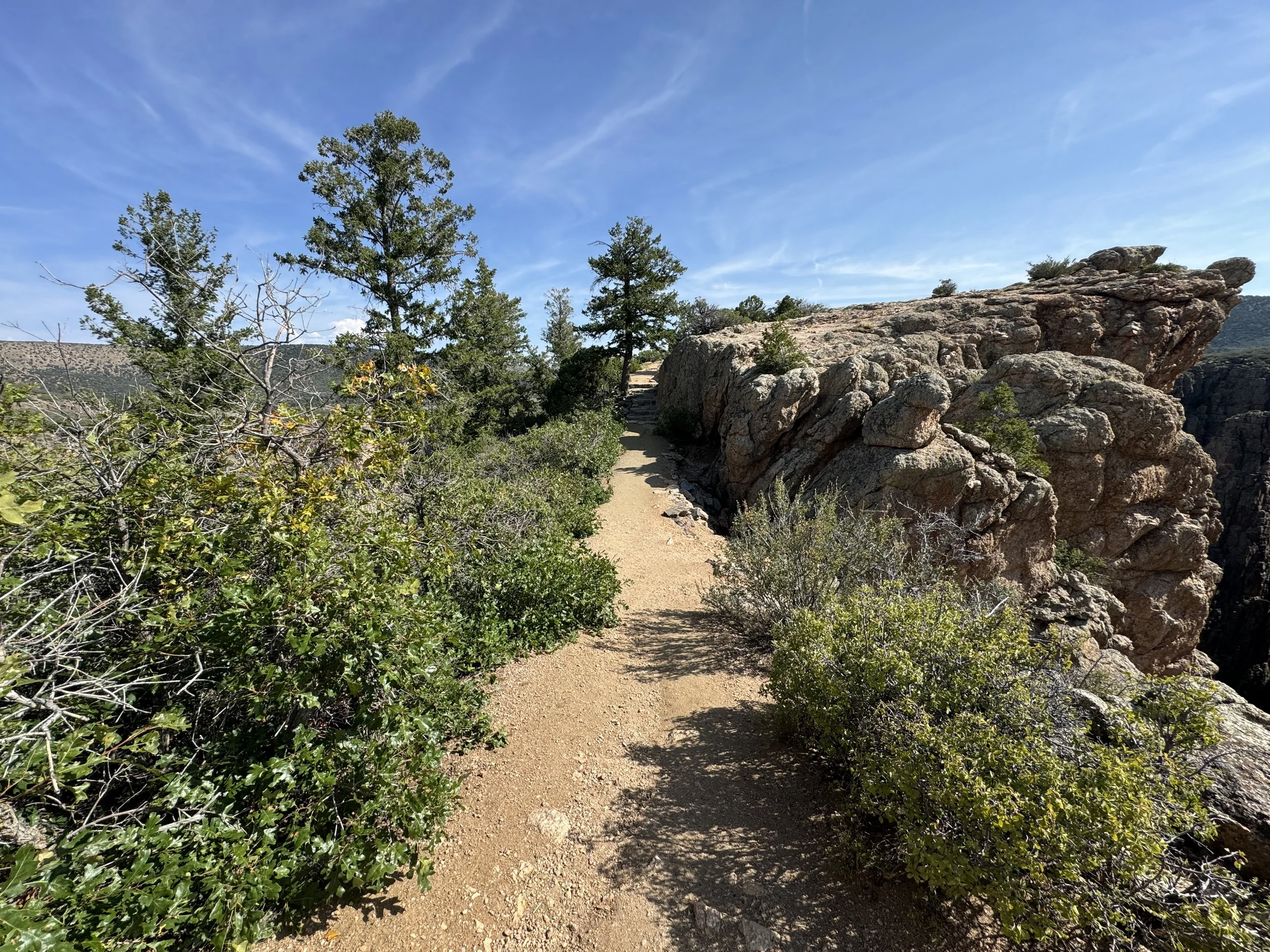 Hiking the Rock Point Trail in Black Canyon of the Gunnison National ...