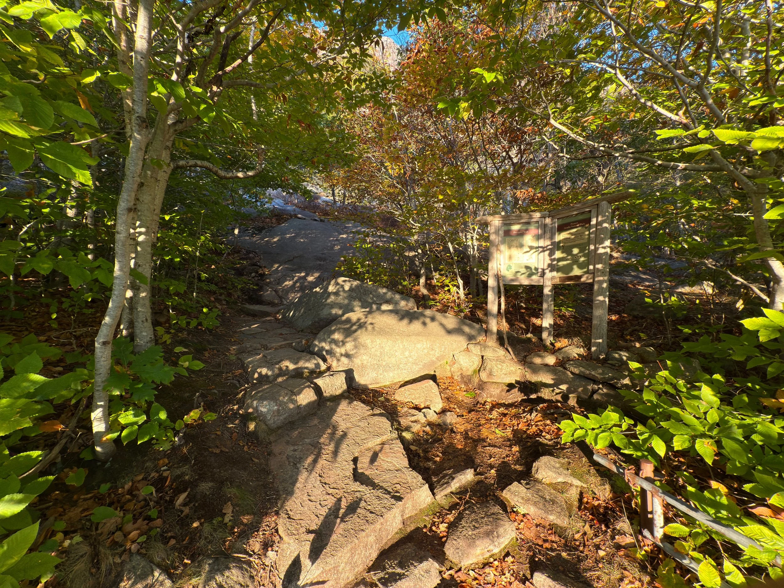 Hiking the Precipice Trail to Champlain Mountain in Acadia National ...
