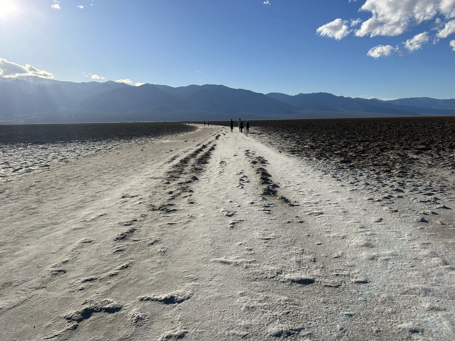 Hiking the Badwater Basin Salt Flats Trail in Death Valley National ...