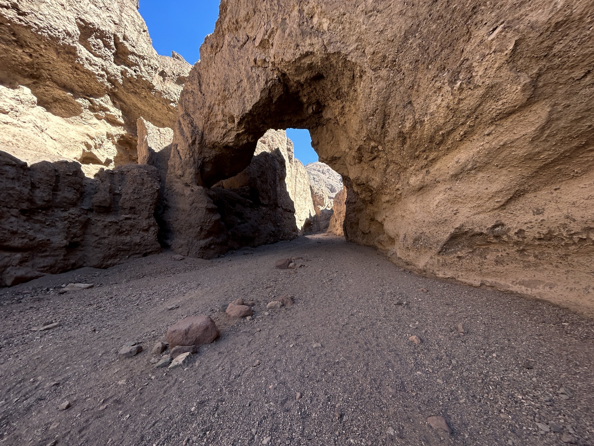 Hiking the Natural Bridge Canyon Trail in Death Valley National Park ...