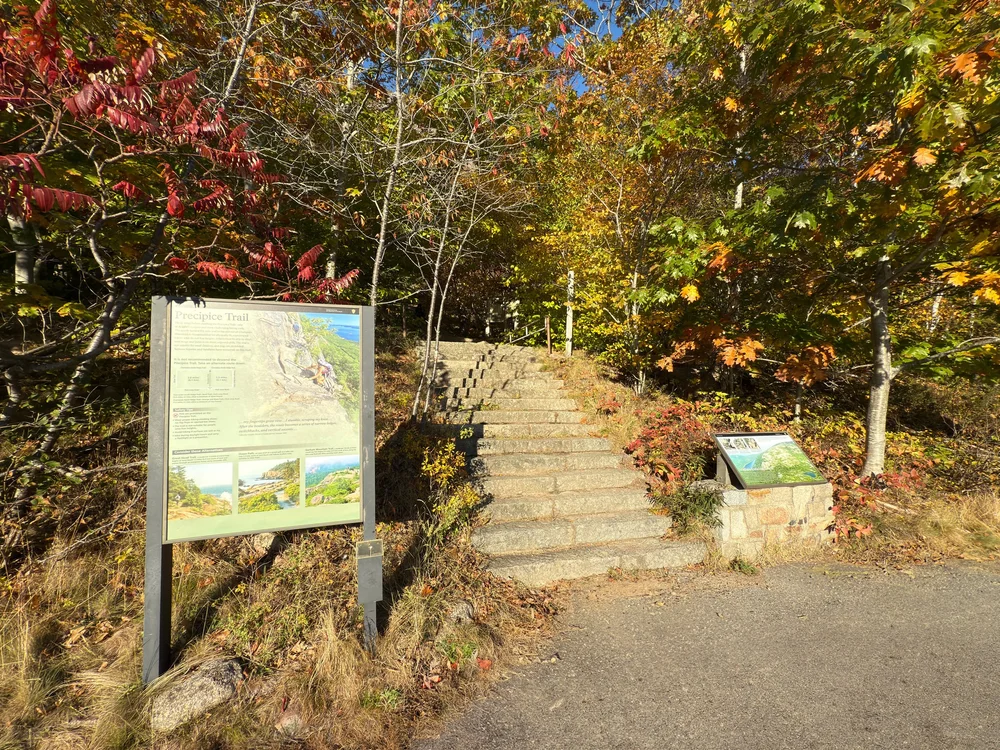 Hiking the Precipice Trail to Champlain Mountain in Acadia National ...