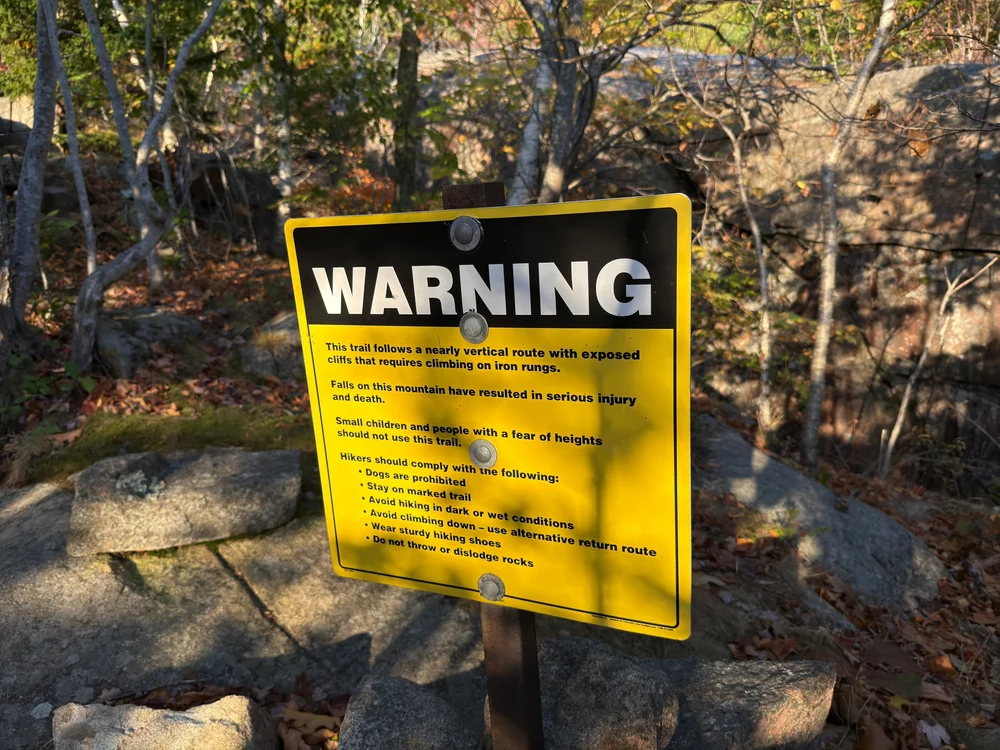Hiking the Precipice Trail to Champlain Mountain in Acadia National ...
