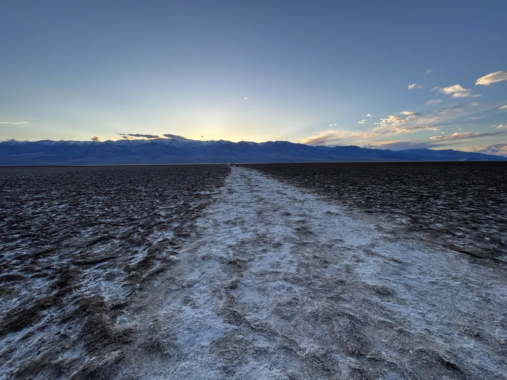 Hiking the Badwater Basin Salt Flats Trail in Death Valley National ...