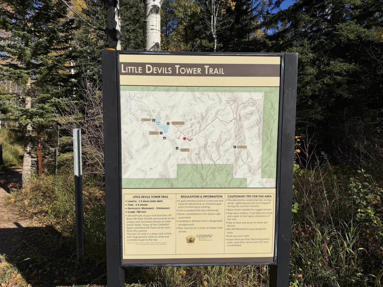 Hiking the Little Devils Tower Trail in Custer State Park in the Black ...