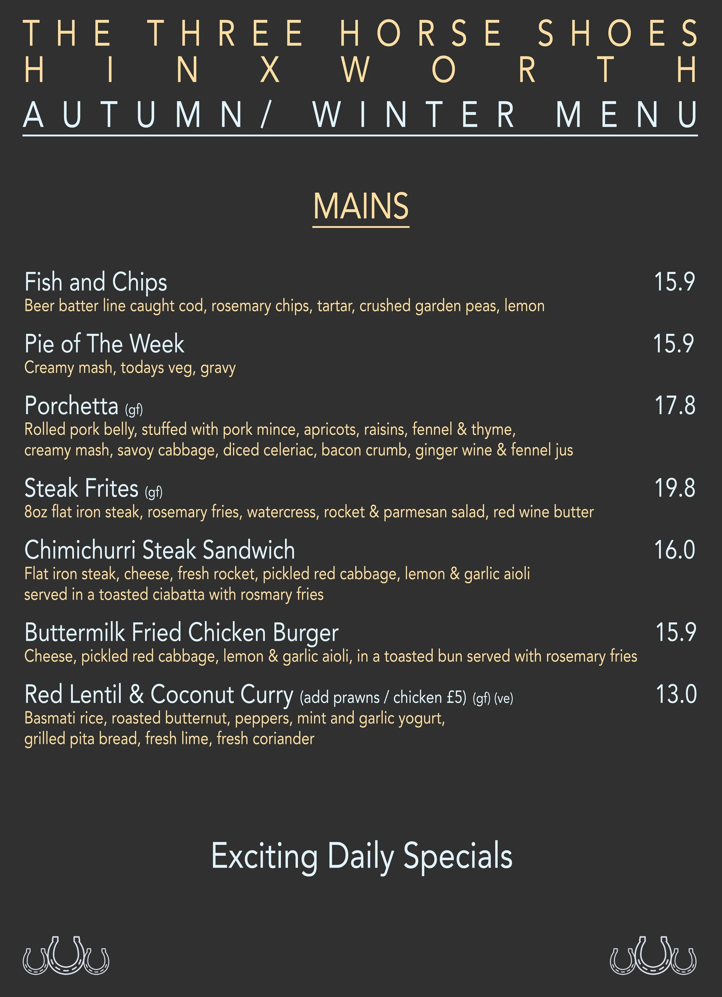 Hertfordshire Country Pub. Gastro Pub with Outstanding Beer — The Three ...