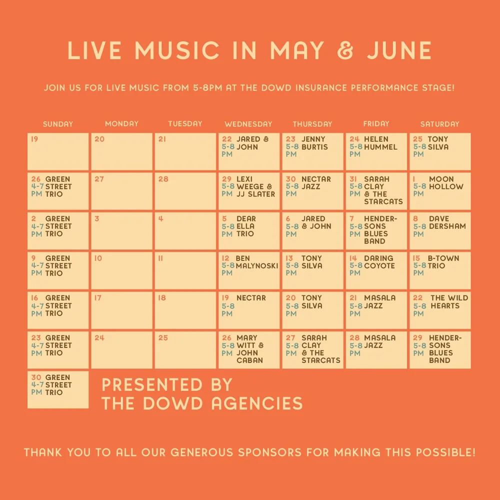 Music Schedule — Summer on Strong