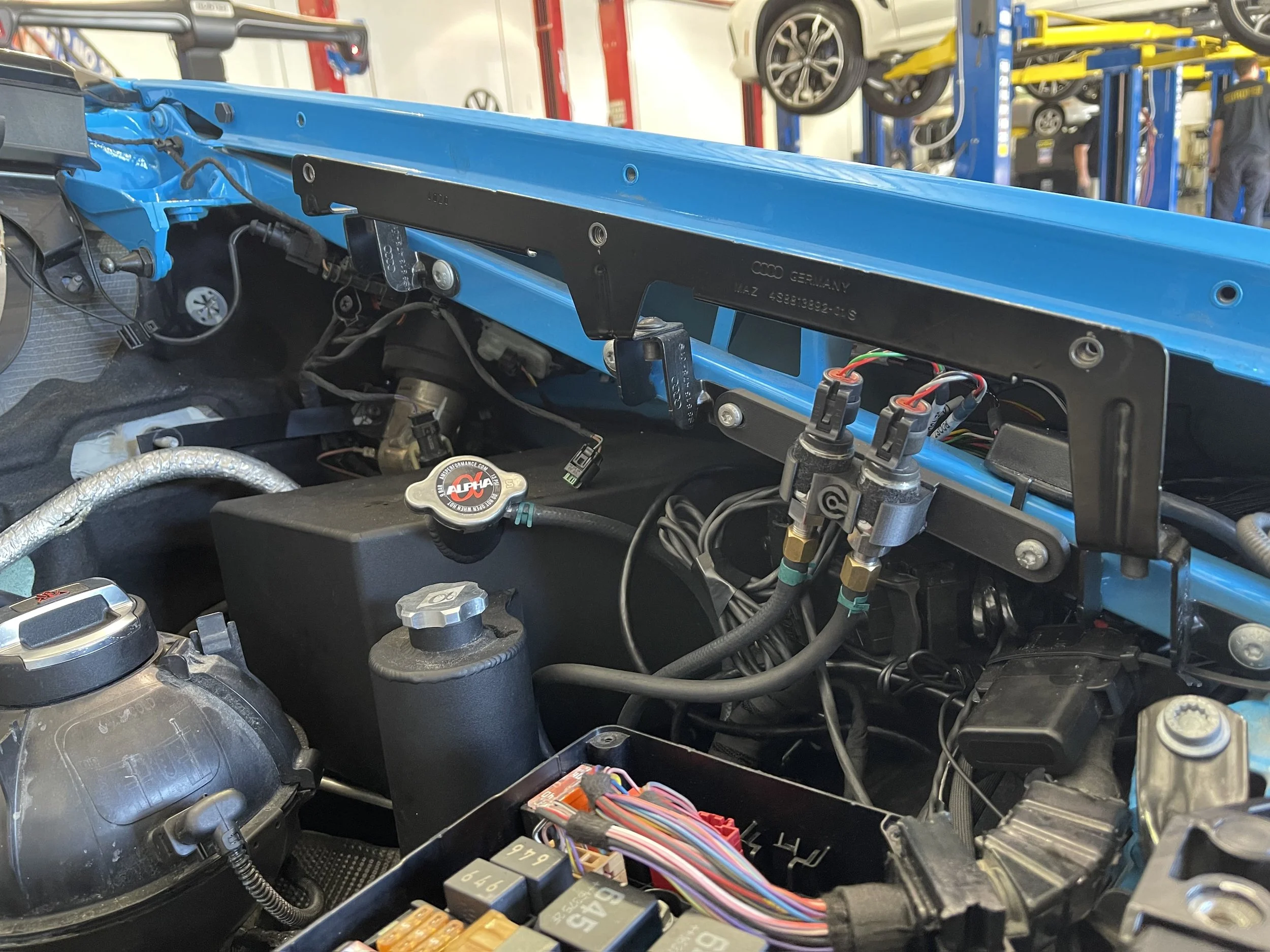 R8 / Huracan Dual AEM Pressure Sensor Mount Brackets — Colab Garage ...