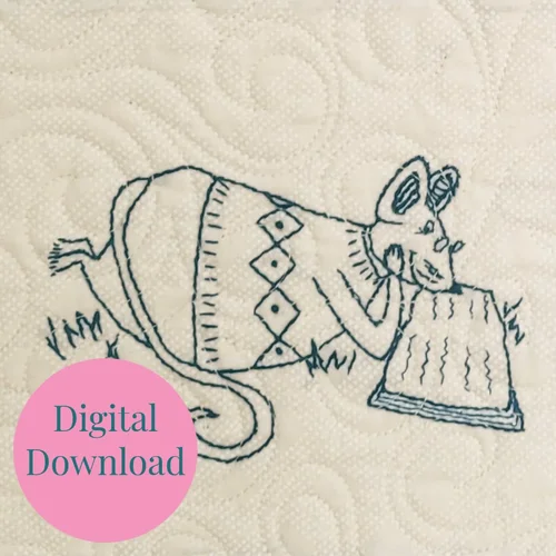 Franklin Mouse Hand Embroidery Pattern PDF File (from the Merry Mice ...