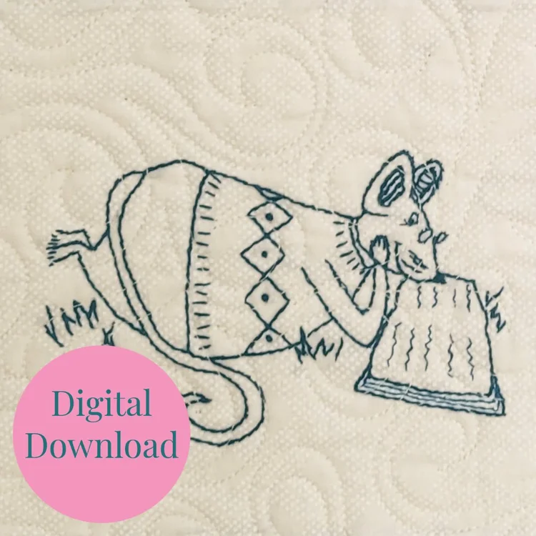 Franklin Mouse Hand Embroidery Pattern PDF File (from the Merry Mice ...