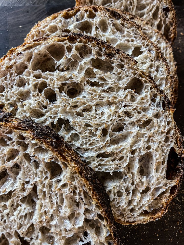 50% whole meal open crumb — BreadStalker