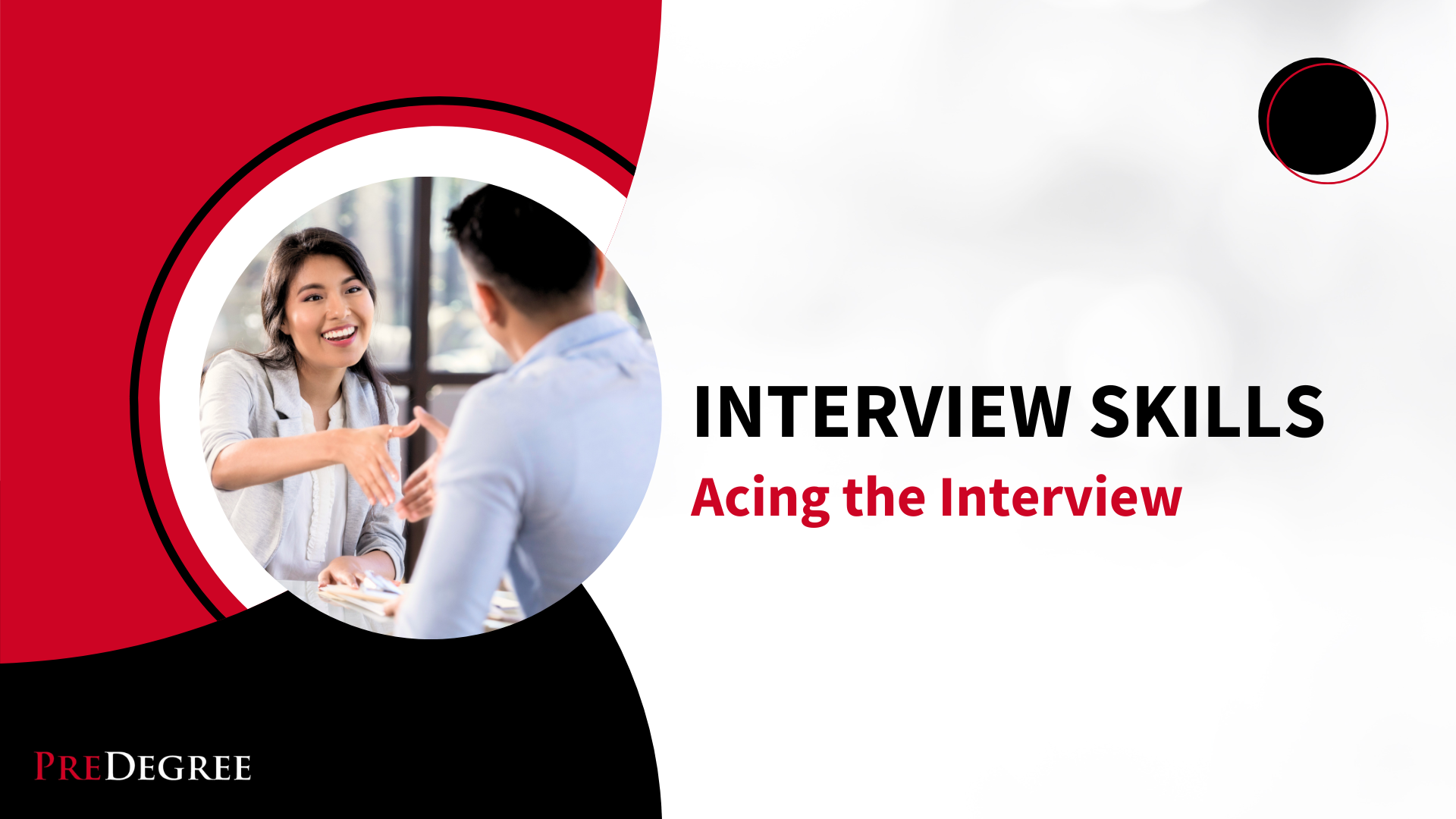 Interview Skills Lesson — PREDEGREE