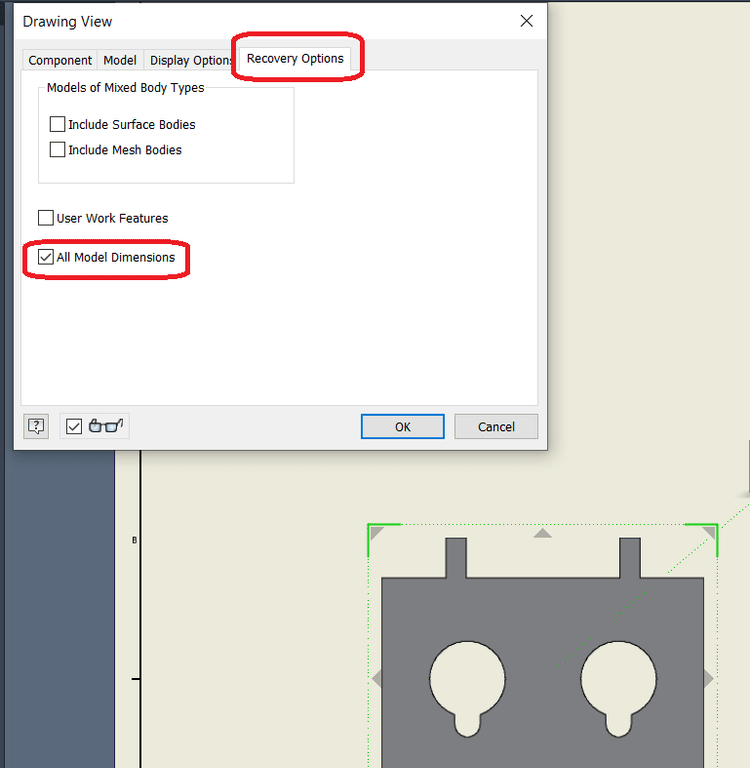 Inventor – Model Dimensions vs User Dimensions — Celtic Design Services