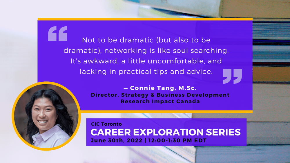 Career Exploration Series with Connie Tang — Chemical Institute of ...