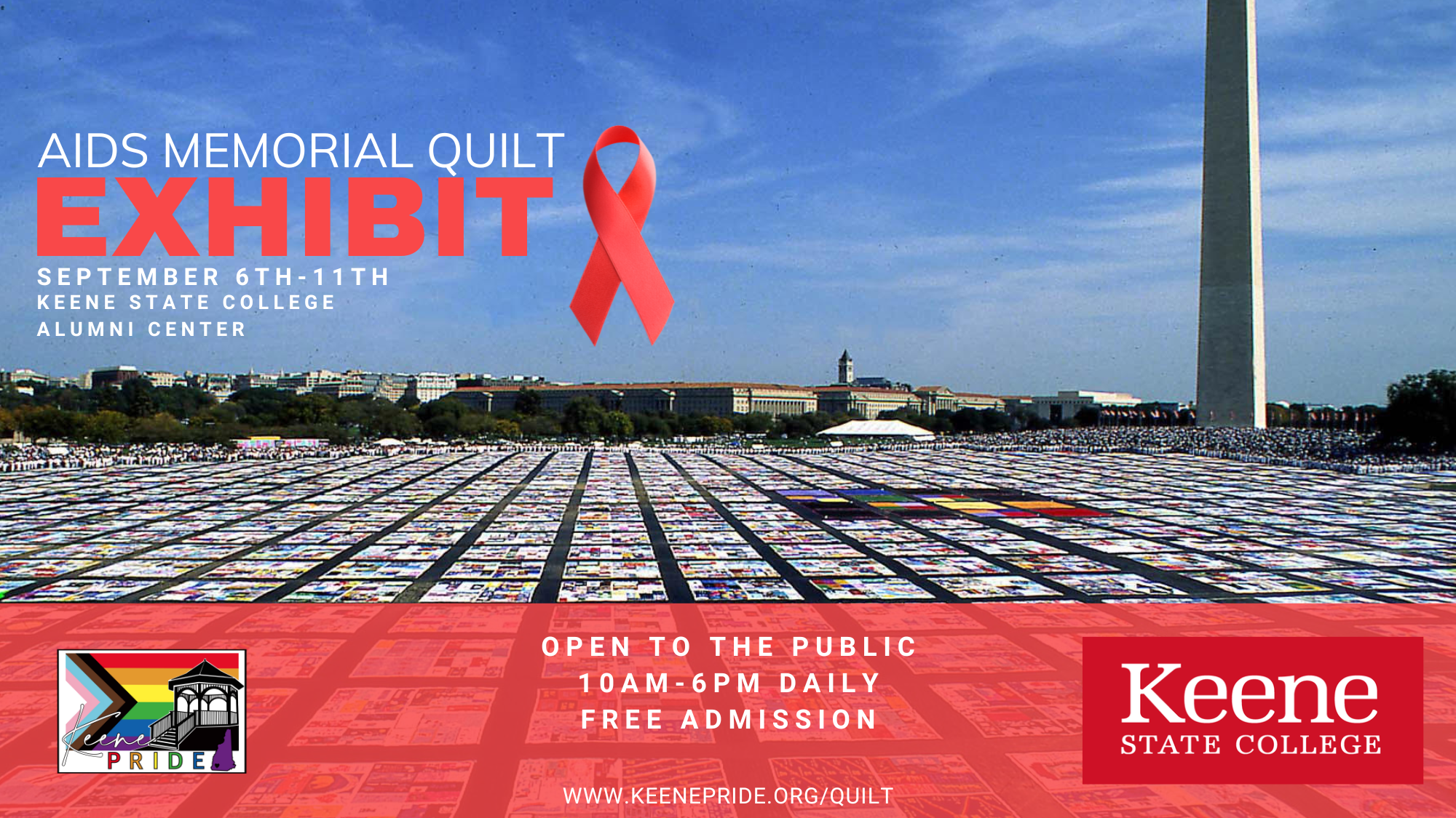 AIDS Memorial Quilt Display — Keene Pride