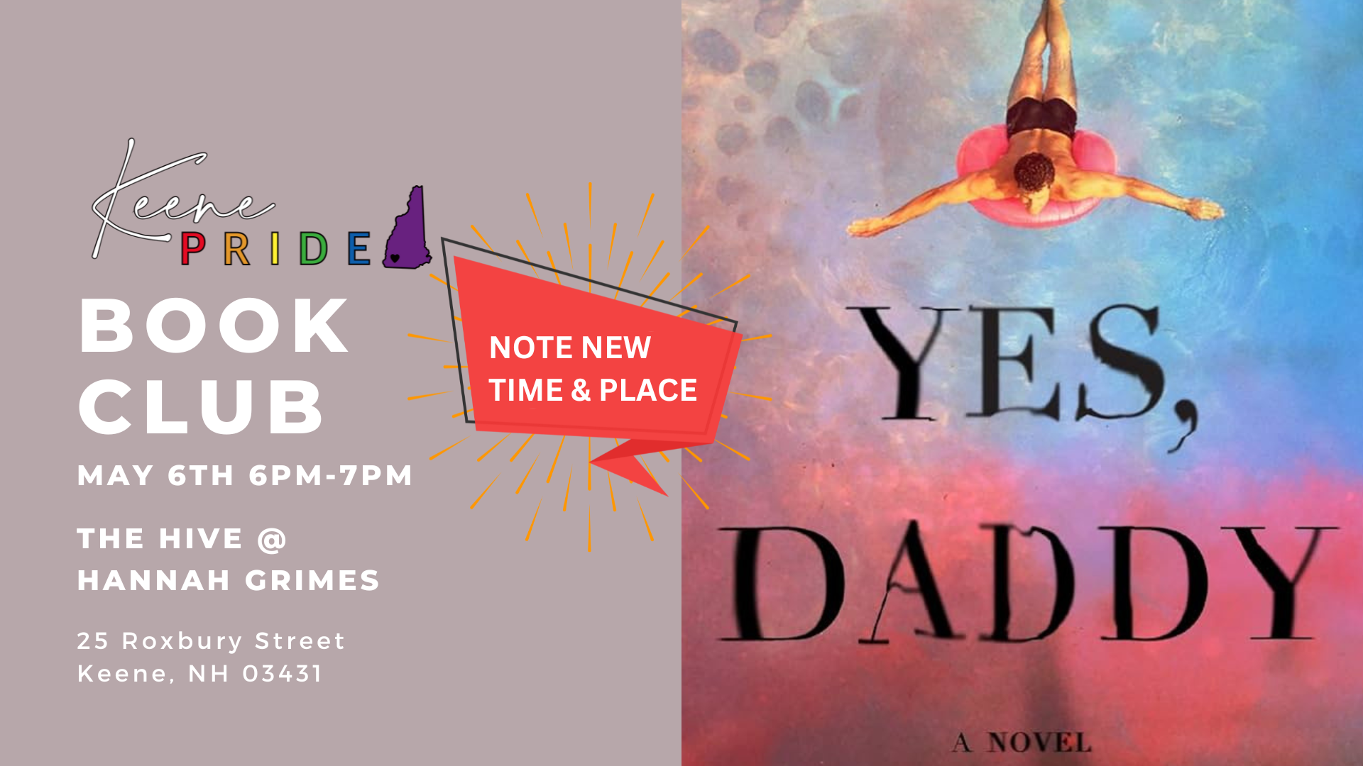April Book Club — Keene Pride