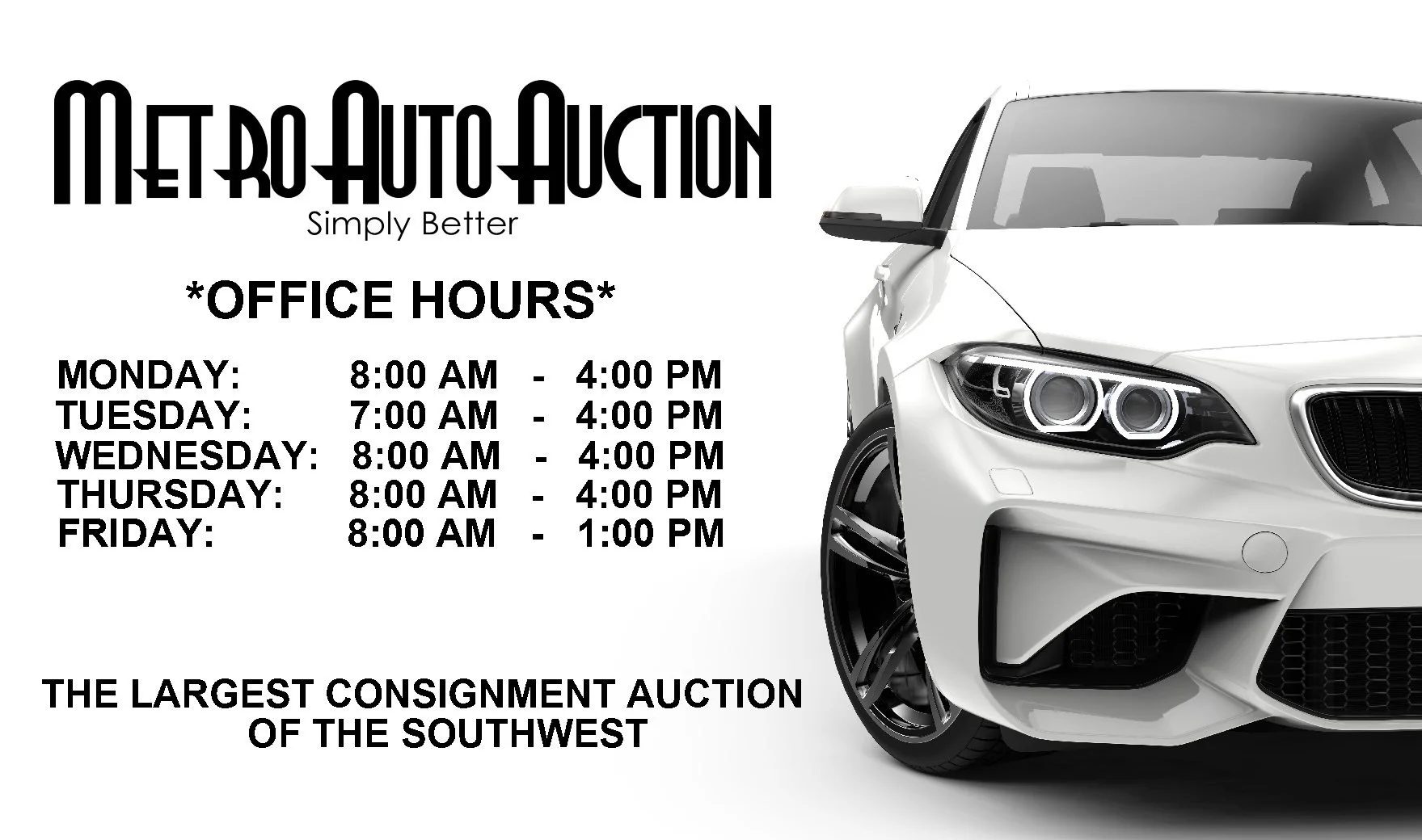 Metro Phoenix Landing — Metro Auto Auction