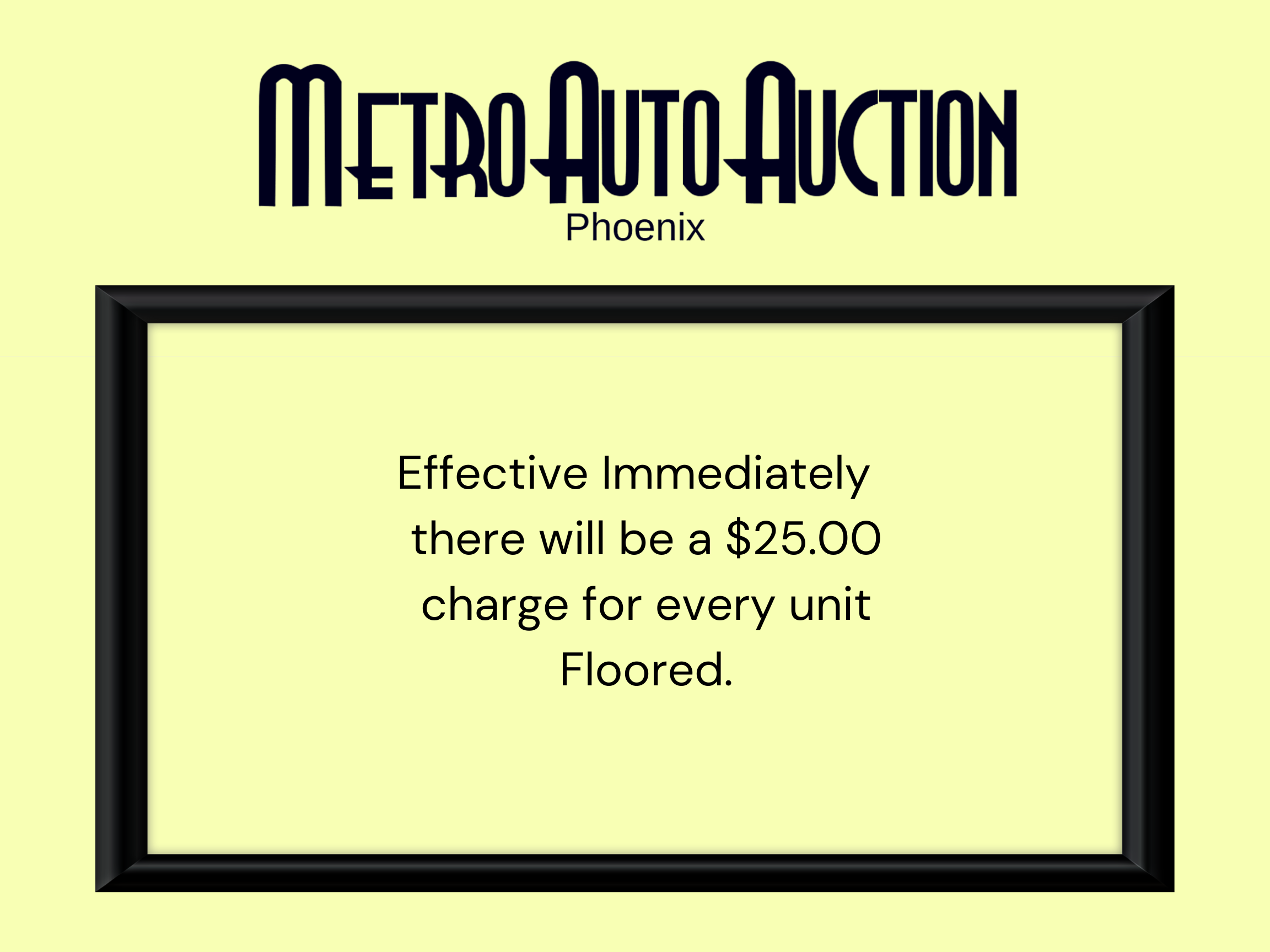 Metro Phoenix Landing — Metro Auto Auction