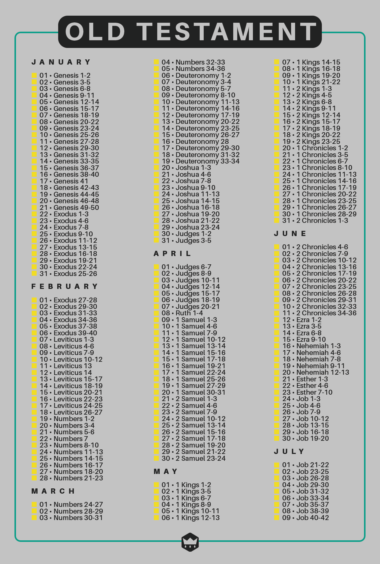 Bible Reading Plan — The Axis Church