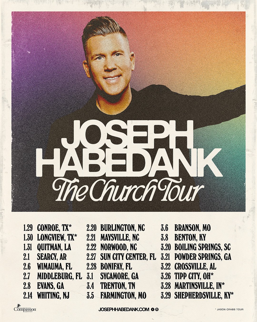 Joseph Habedank Announces The Church Tour — The Artist Element