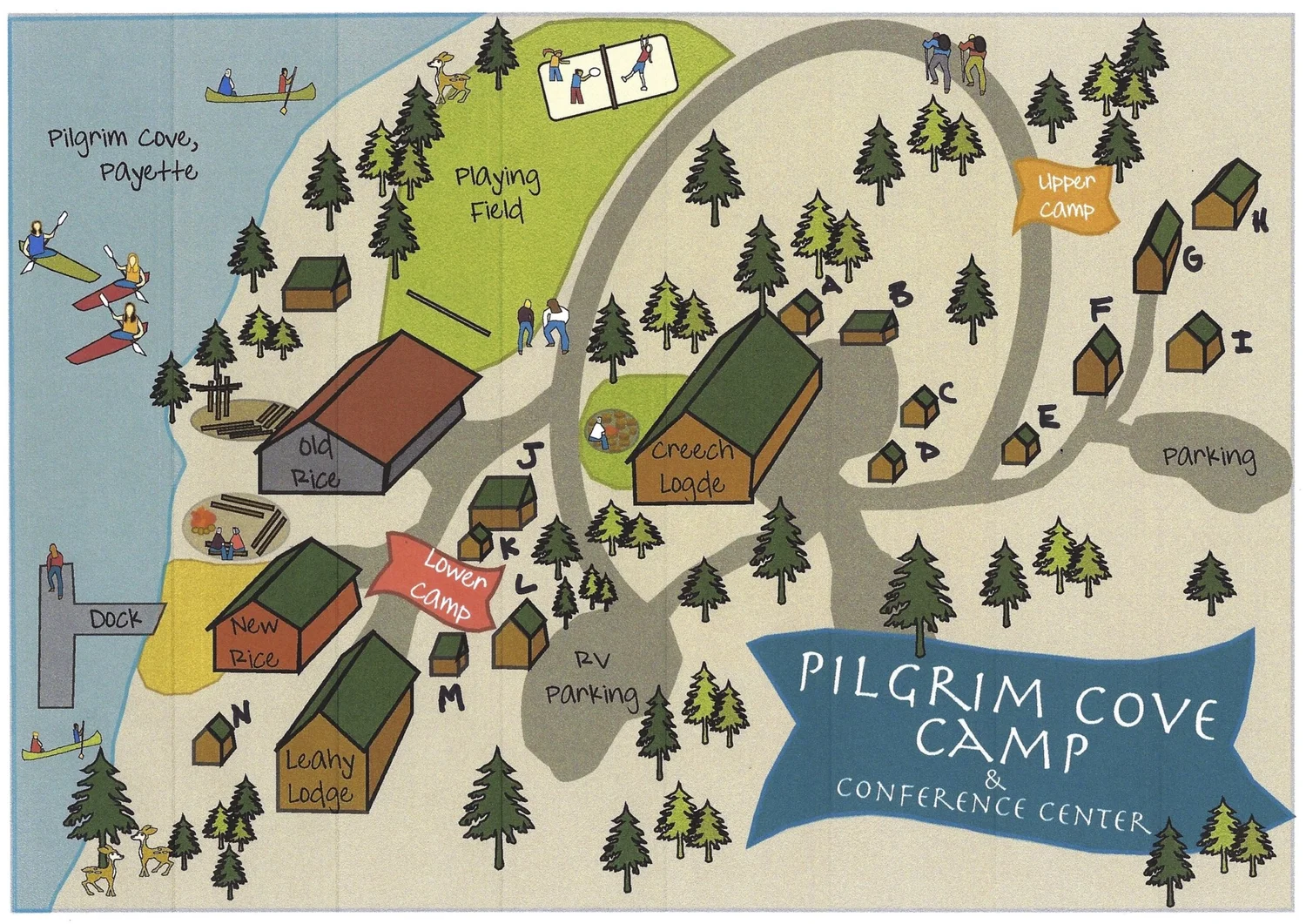Map — Pilgrim Cove Camp