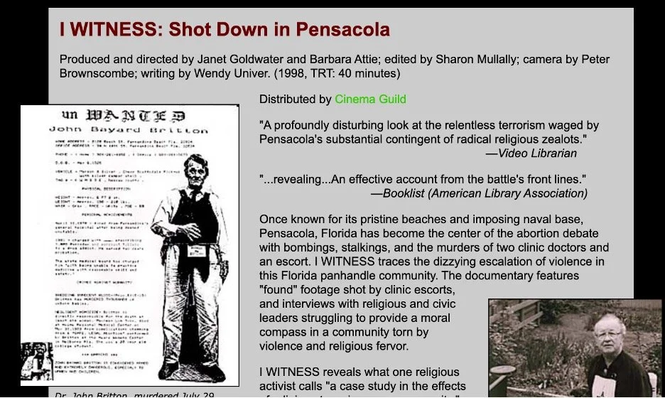 DOCUMENTARIES — Wendy Univer