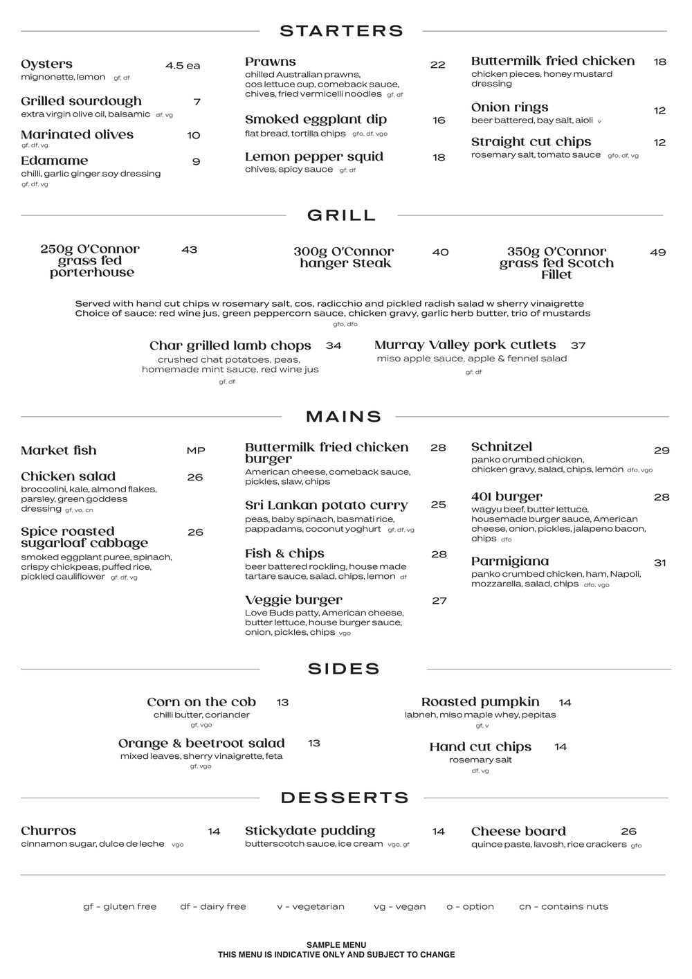 See Our Menu — Natural History Public Bar | Melbourne CBD Pub | Happy ...